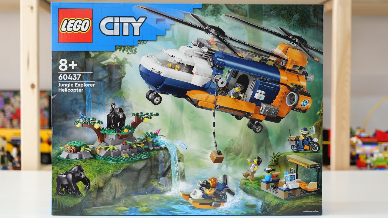 LEGO City 60437 Jungle Explorer Helicopter at Base Camp – LEGO Speed ...