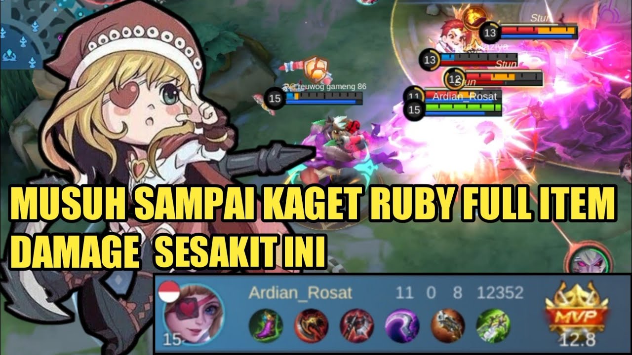 MUSUH SAMPAI KAGET LIHAT RUBY FULL ITEM DAMAGE SESAKIT INI - RUBY BEST ...