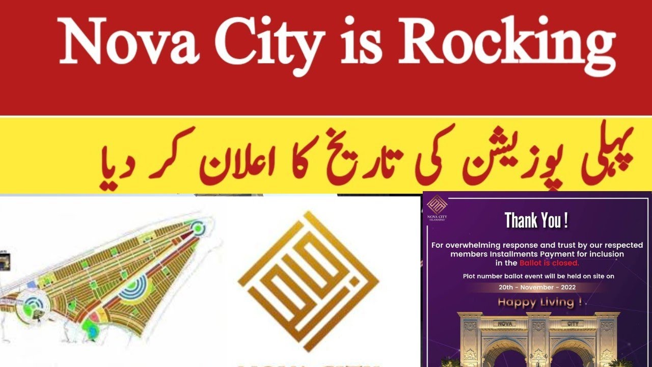 Nova City Possession date announced| installments plot possession| Low-cost plots in Islamabad ...
