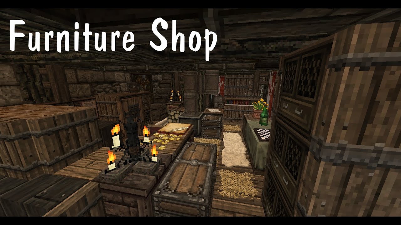 Minecraft Tutorial: Furniture Shop - YouTube