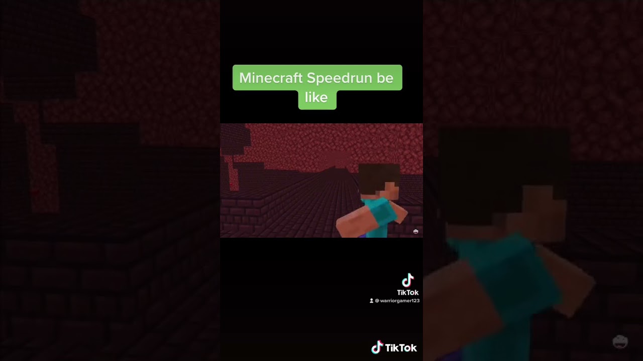 minecraft speedrun be like... - YouTube