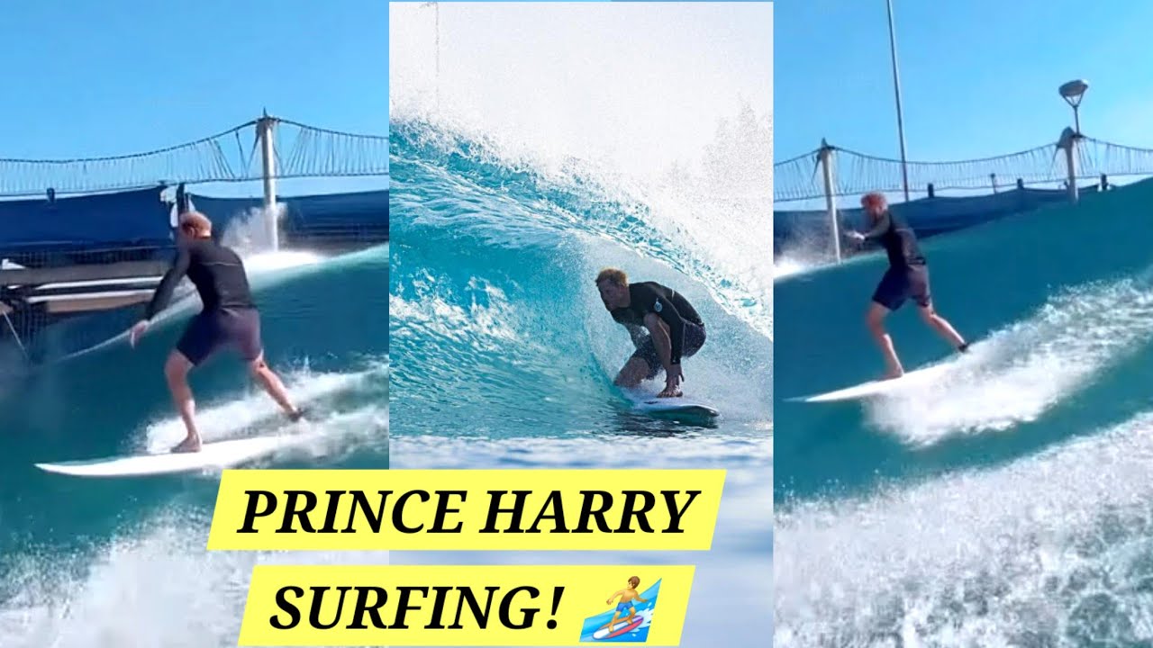 Surfing with Prince Harry!! Duke of Sussex Surfing! Fabulous🏄 ...