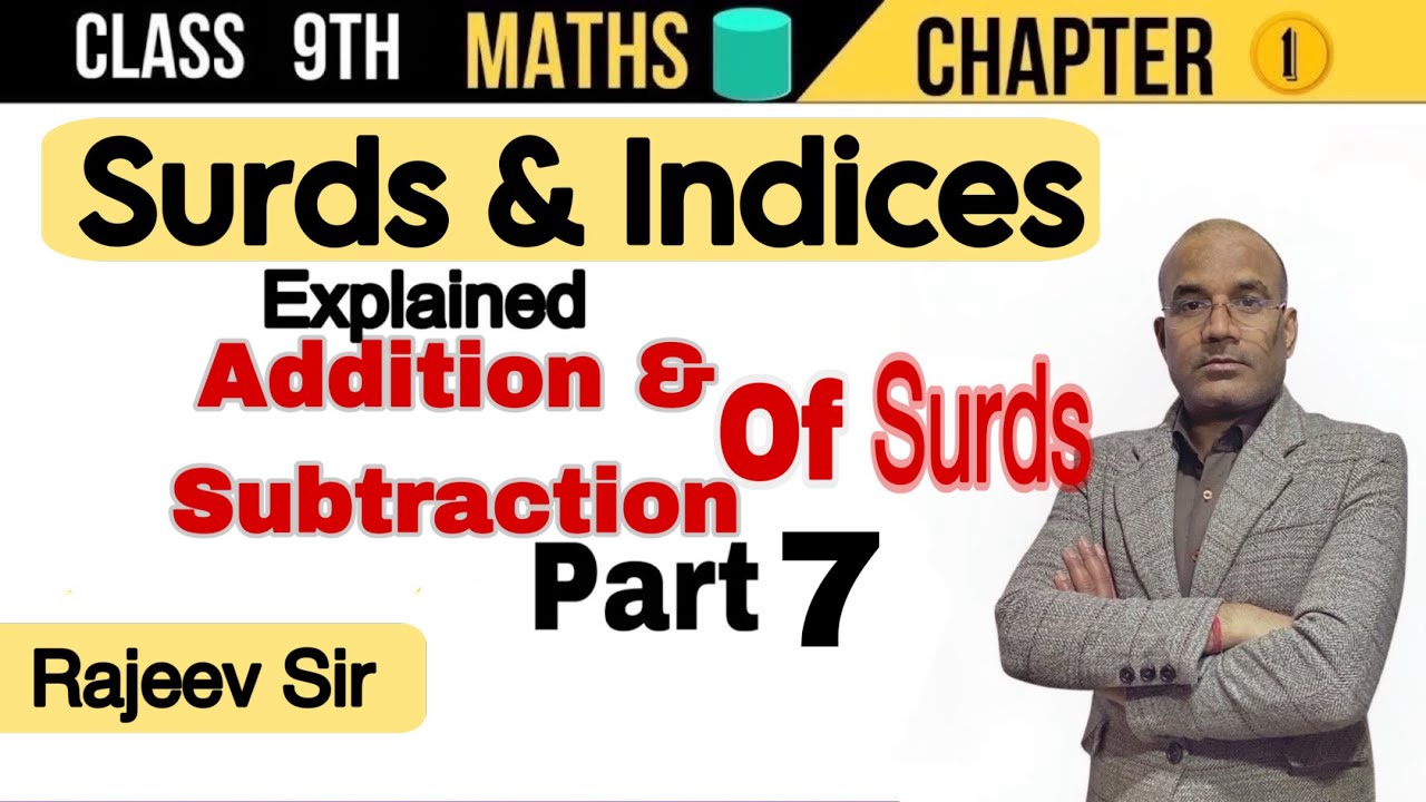 Addition & Subtraction of Surds or Radicals #surdsandindices # ...