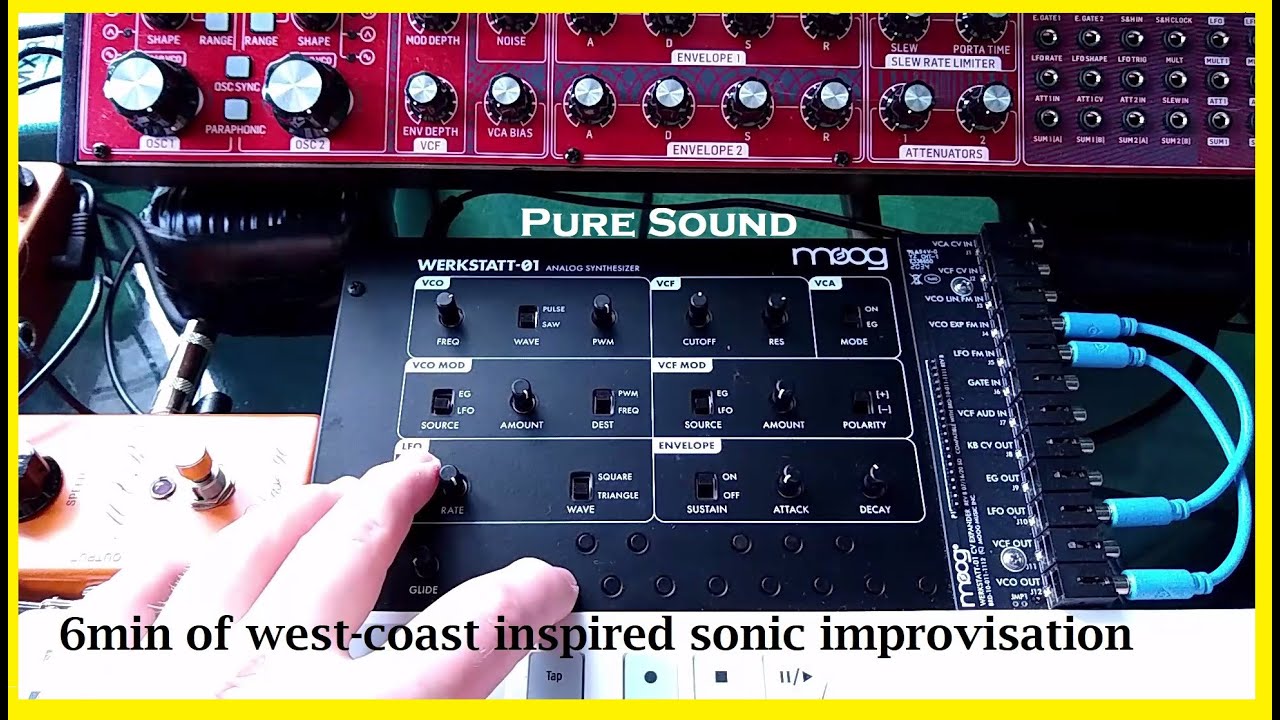 Frequency Modulation (FM) on the Moog Werkstatt-01 analog synthesizer ...