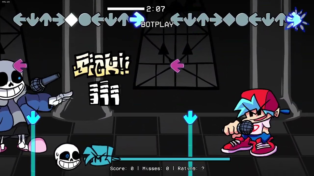 [FNF] hard mode 10 keys bot play - YouTube