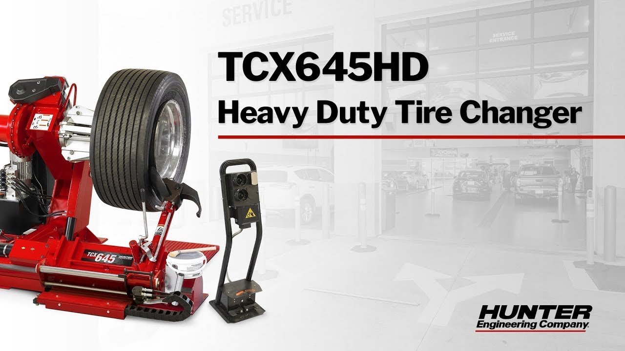 TCX645HD Heavy Duty Tyre Changer from Hunter Engineering - YouTube