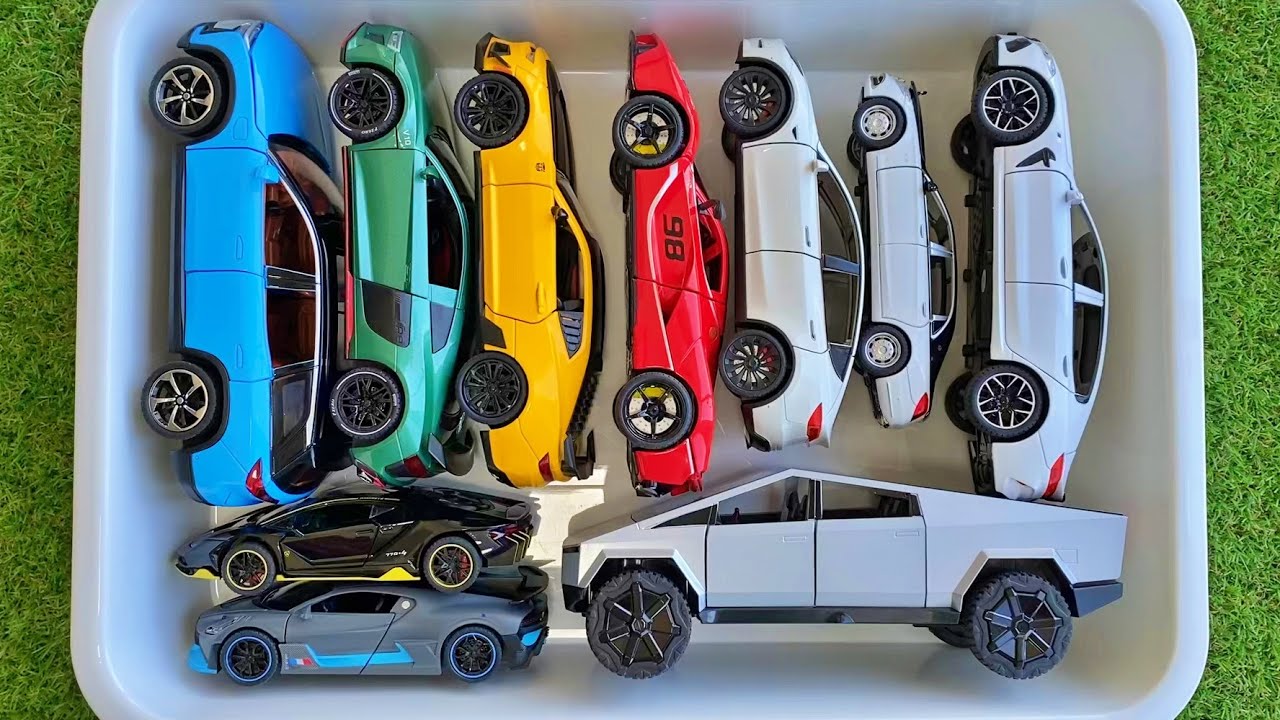 Box Full Of Diecast Cars - Nio, Audi, Chevrolet, Ferrari, Tesla ...