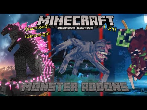 Monster Addons | Minecraft Bedrock 1.21 - YouTube
