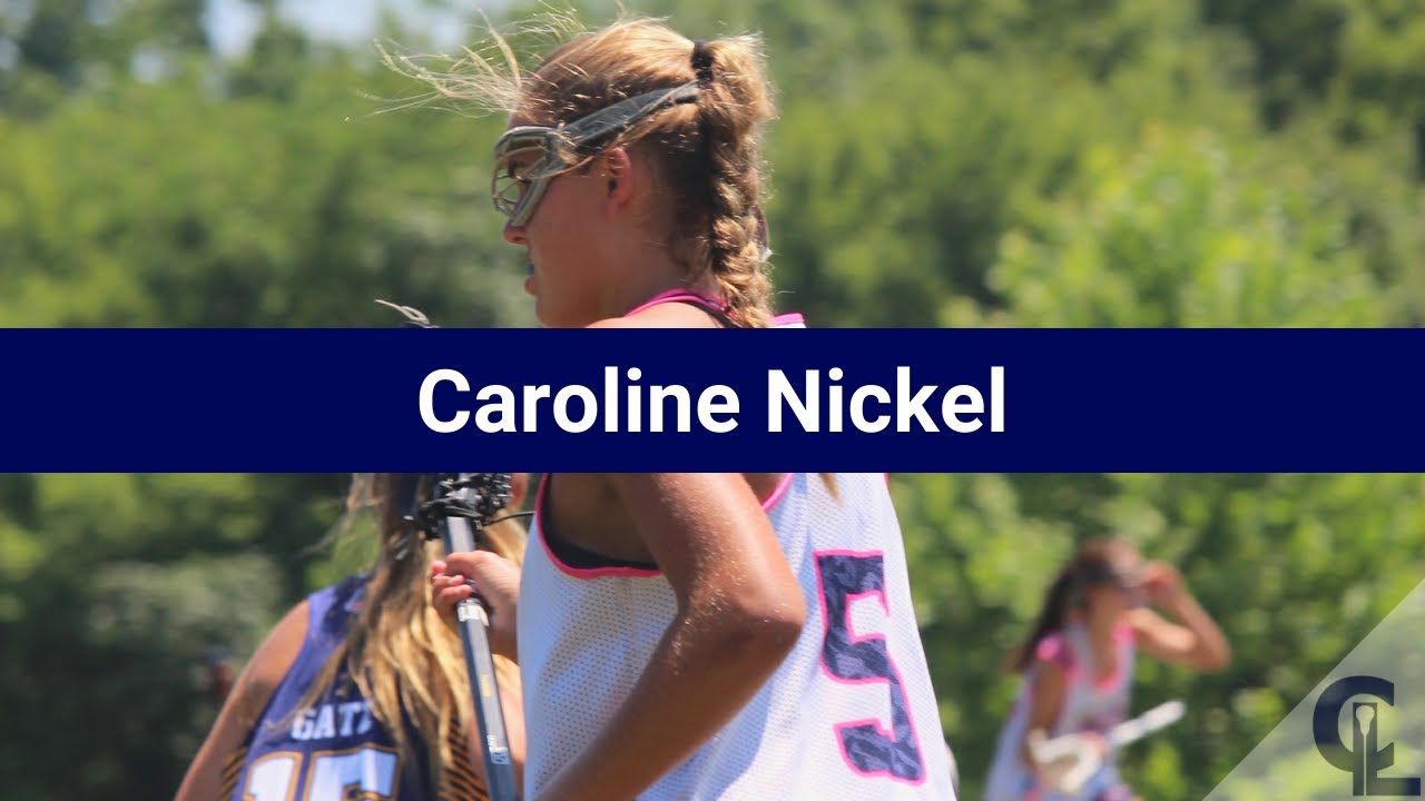 Caroline Nickel Lacrosse Highlights - GA 2023 - Att. Mid. Draw - YouTube