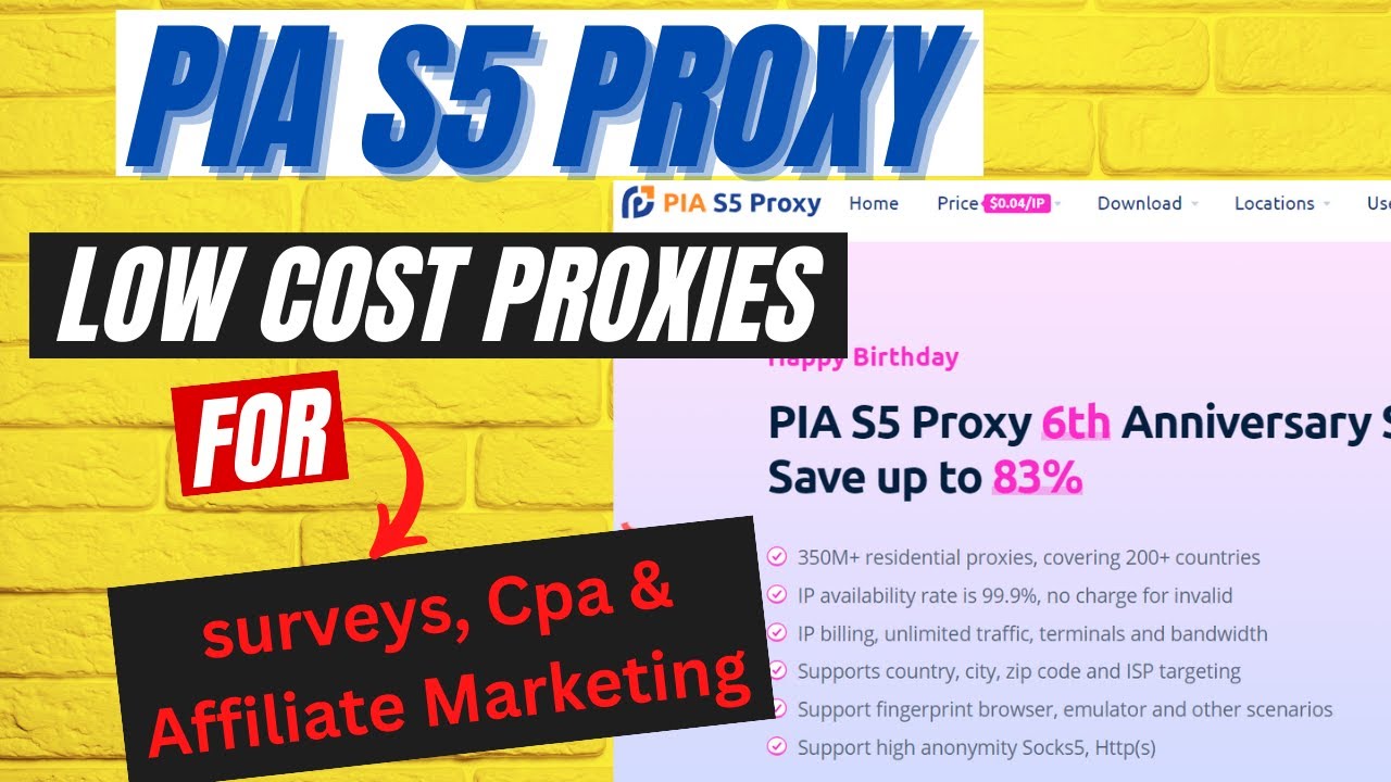 PIA S5 Residential Proxy Review - 911.re Alternative || Low Cost Proxies - YouTube
