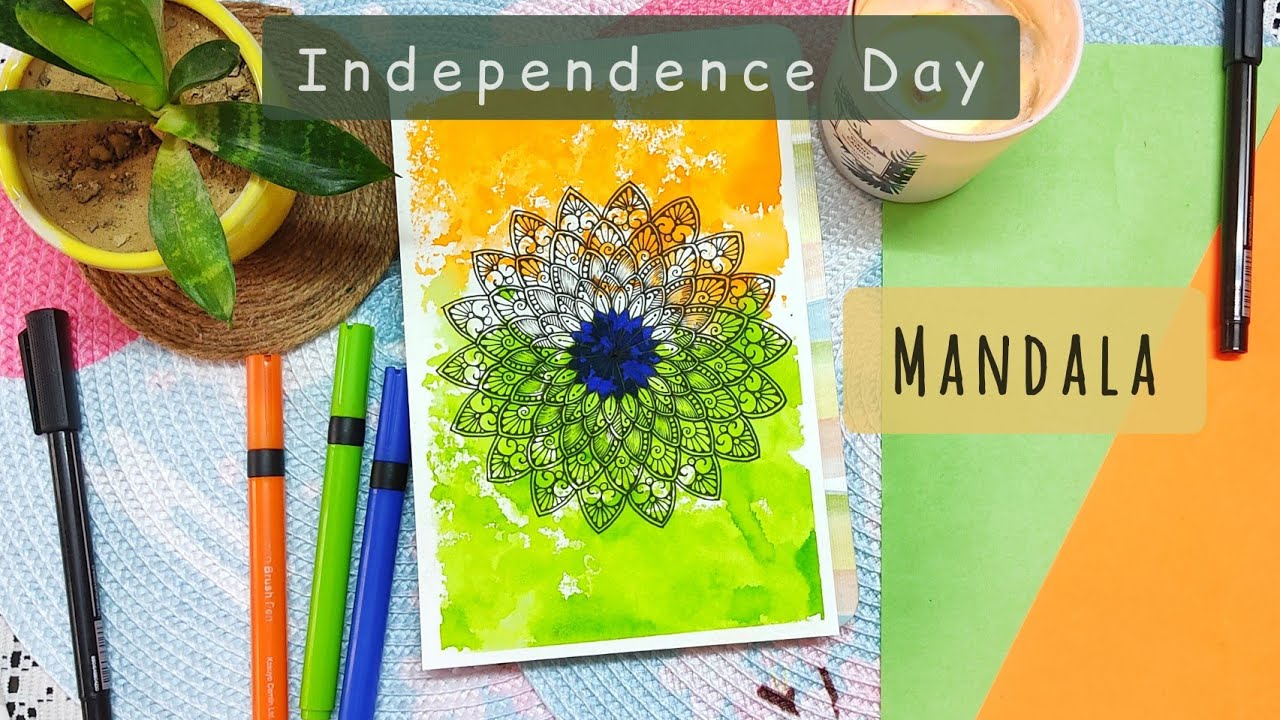 Independence Day Mandala | Independence Day Art | Mandala Art Step by ...