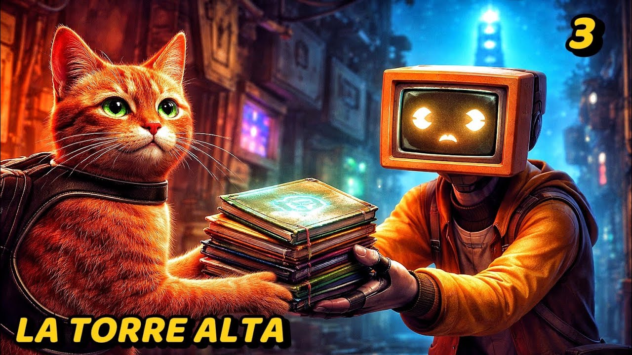 😺Donde encontrar los cuadernos de Momo y llegar a la Torre alta, Stray ...