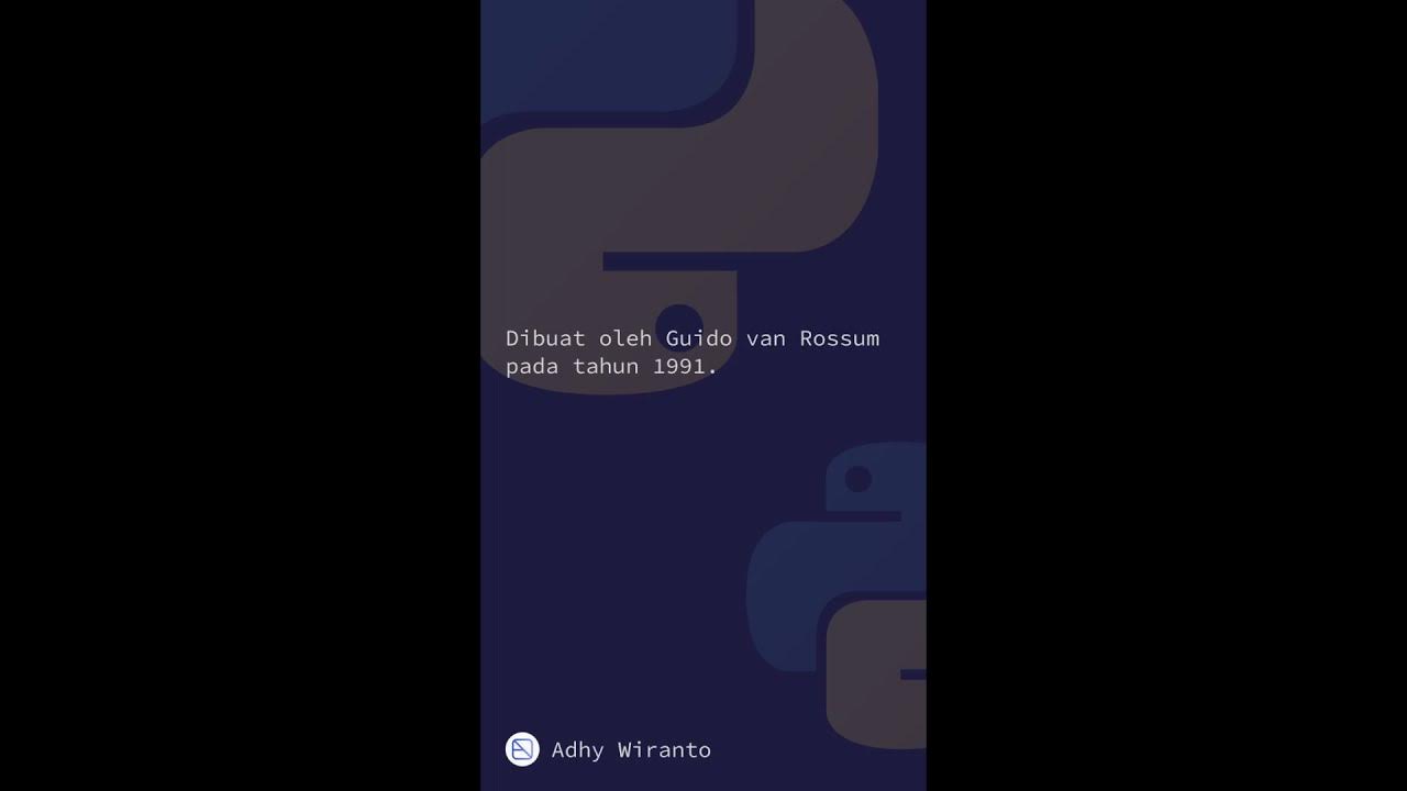 Python Kurang Dari 1 Menit - YouTube