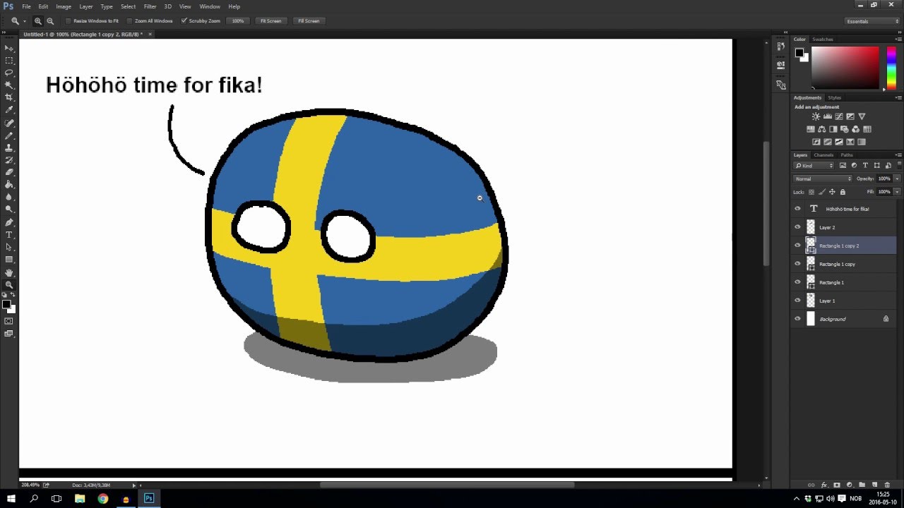 Polandball Photoshop tutorial #1 - YouTube