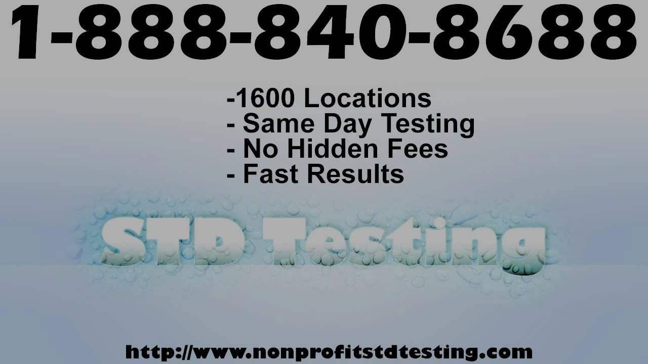 STD Testing New York | 1-888-840-8688 - YouTube