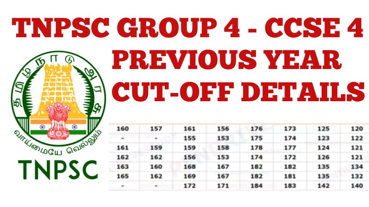 TNPSC GROUP 4 CUT OFF FULL DETAILS PREVIOUS YEAR YouTube tnpsc-group-4-cut-off-full-details-previous-year-youtube