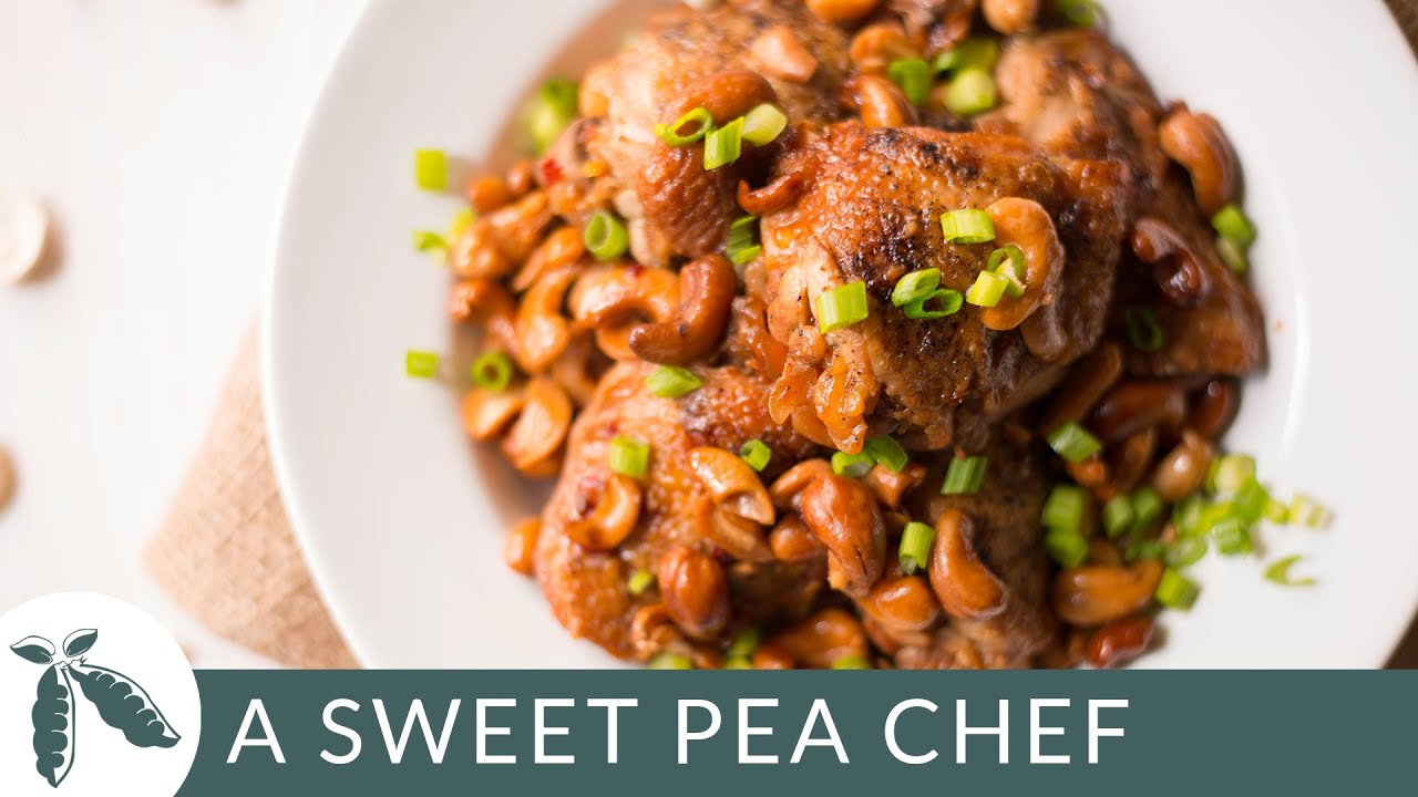 Slow Cooker Cashew Chicken | A Sweet Pea Chef - YouTube