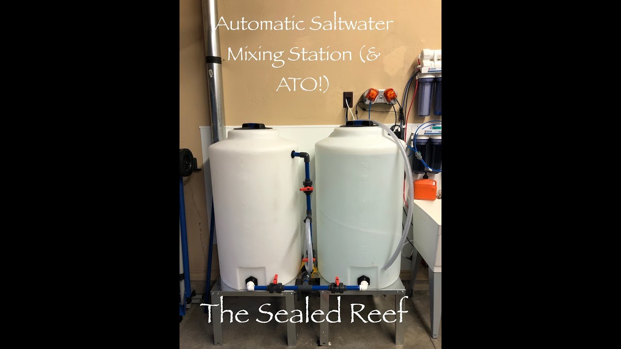 Automatic Saltwater Mixing Station (& ATO!) SOLVED! - YouTube