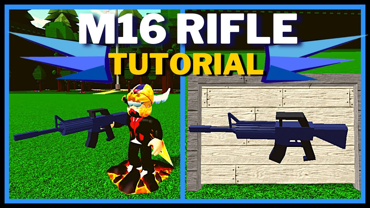 EPIC M16 Rifle Tutorial In Build A Boat For Treasure Roblox - YouTube