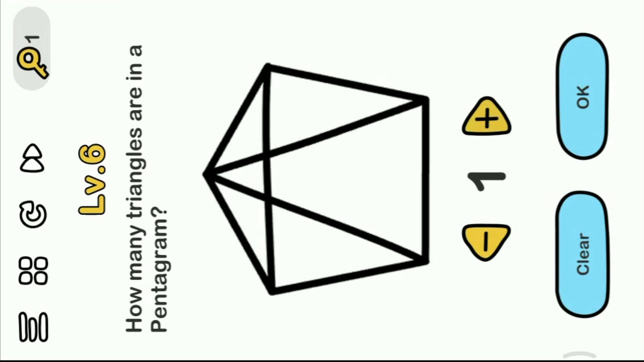 Brain Out Level 16 How Many Triangles Are In A Pentagram YouTube Brain Out Level 16 How Many Triangles Are In A Pentagram YouTube