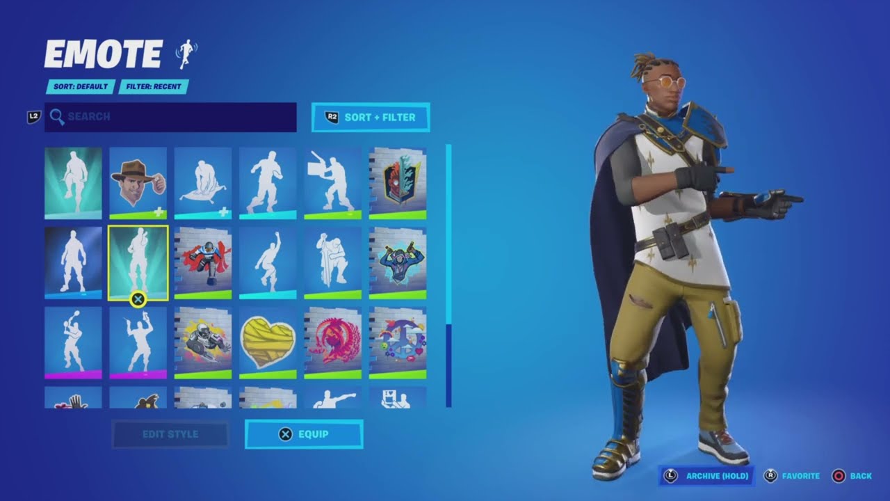 Fortnite - steady emote in slow motion - YouTube