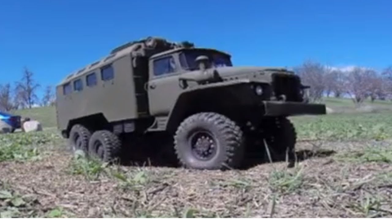 RC Ural 375d Rc4Wd Park Balboa Урал грузовик 1:10 РУ Модель - YouTube