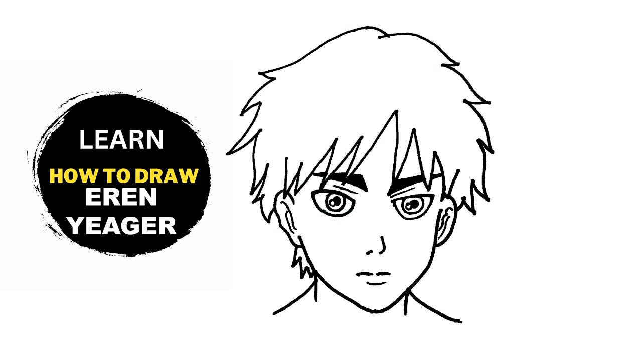 How To Draw Eren Yeager Drawing Simple - YouTube