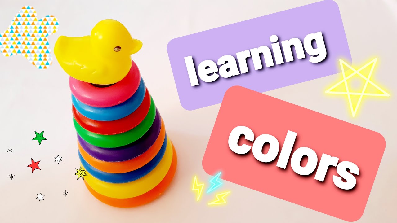 Learn colors in English🔴🟠🟡🟢🔵🟣Educational games for children🌞 - YouTube
