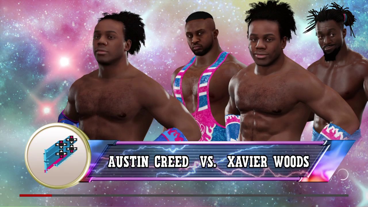WWE 2K17:Austin Creed vs. Xavier Woods with The New Day! - YouTube