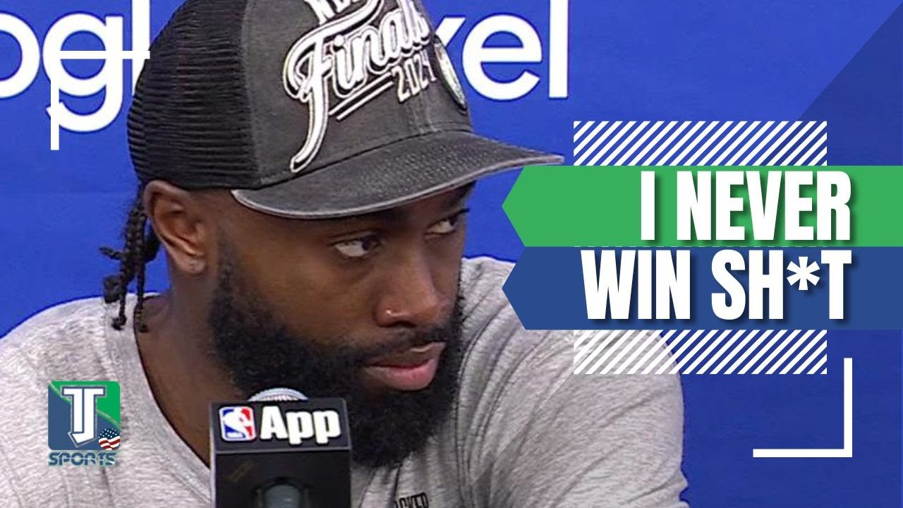 Jaylen Brown CLOWNS Myles Turner after winning ECF MVP: "His GIRL was ...