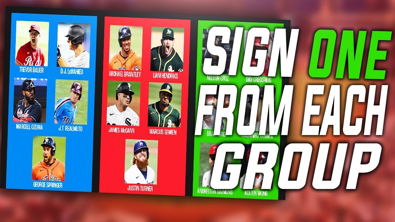 SIGN ONE FREE AGENT FROM EACH GROUP AND MAKE A SUPER TEAM! MLB The Show ...