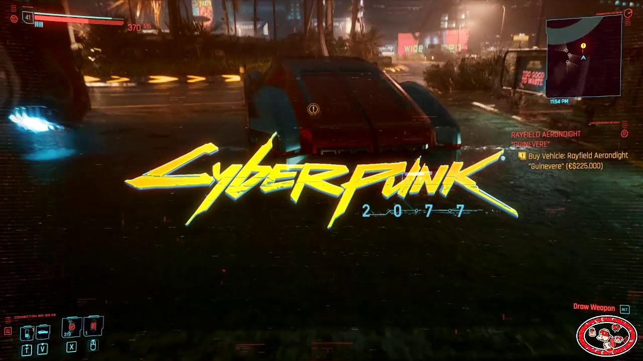 Cyberpunk 2077 ; Vehicle ; Rayfield Aerondight "Guinevere" - YouTube
