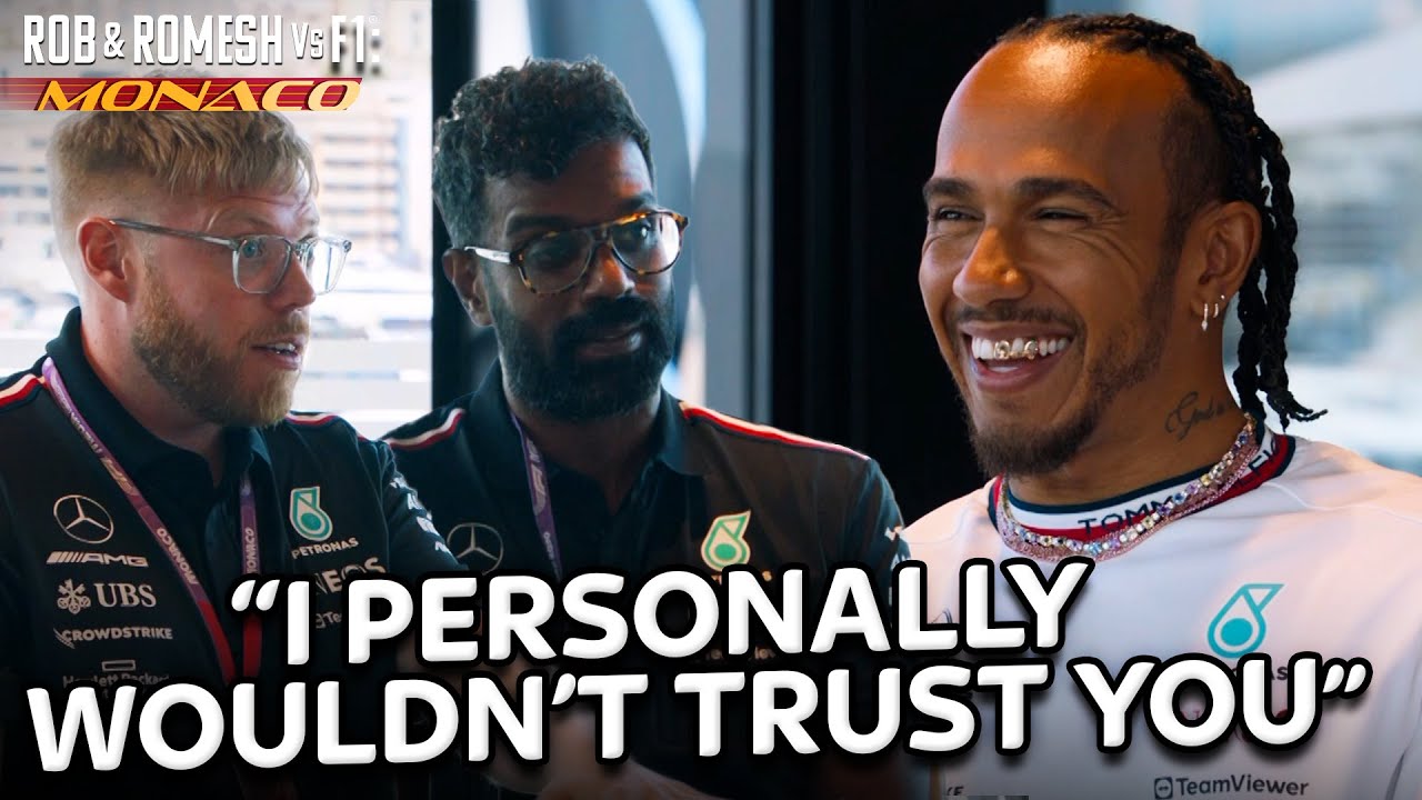 Lewis Hamilton STUNS Romesh With Uber Driver Slam 🔥 | Rob & Romesh vs ...