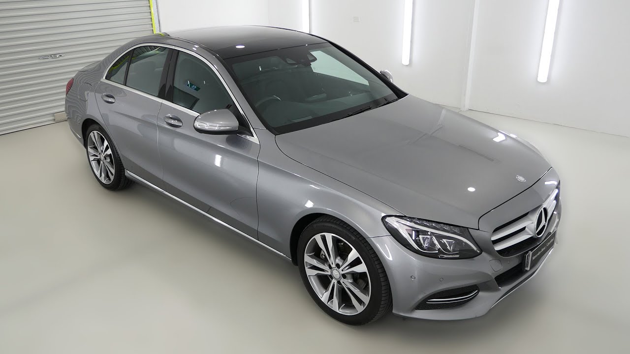 MERCEDES-BENZ C200 Palladium Silver Auto Sedan 15200 - YouTube