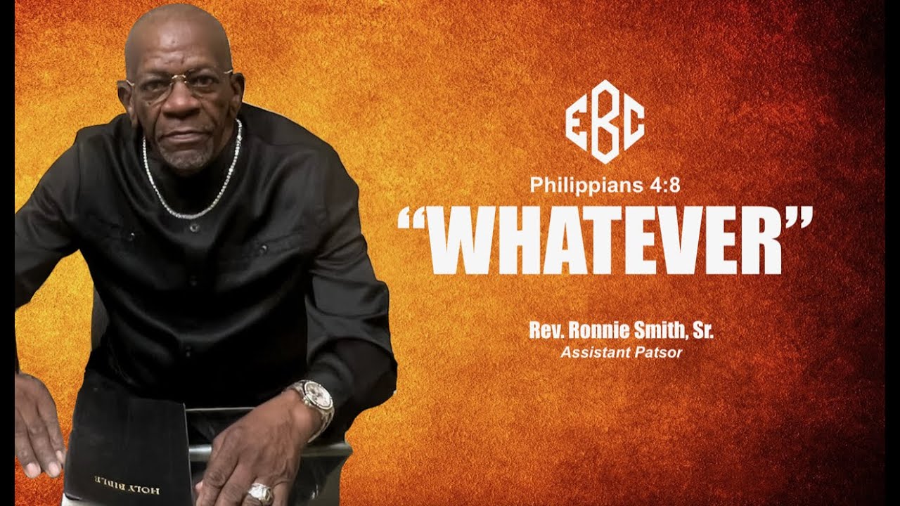 Rev. Ronnie Smith Sr. "WHATEVER" - YouTube