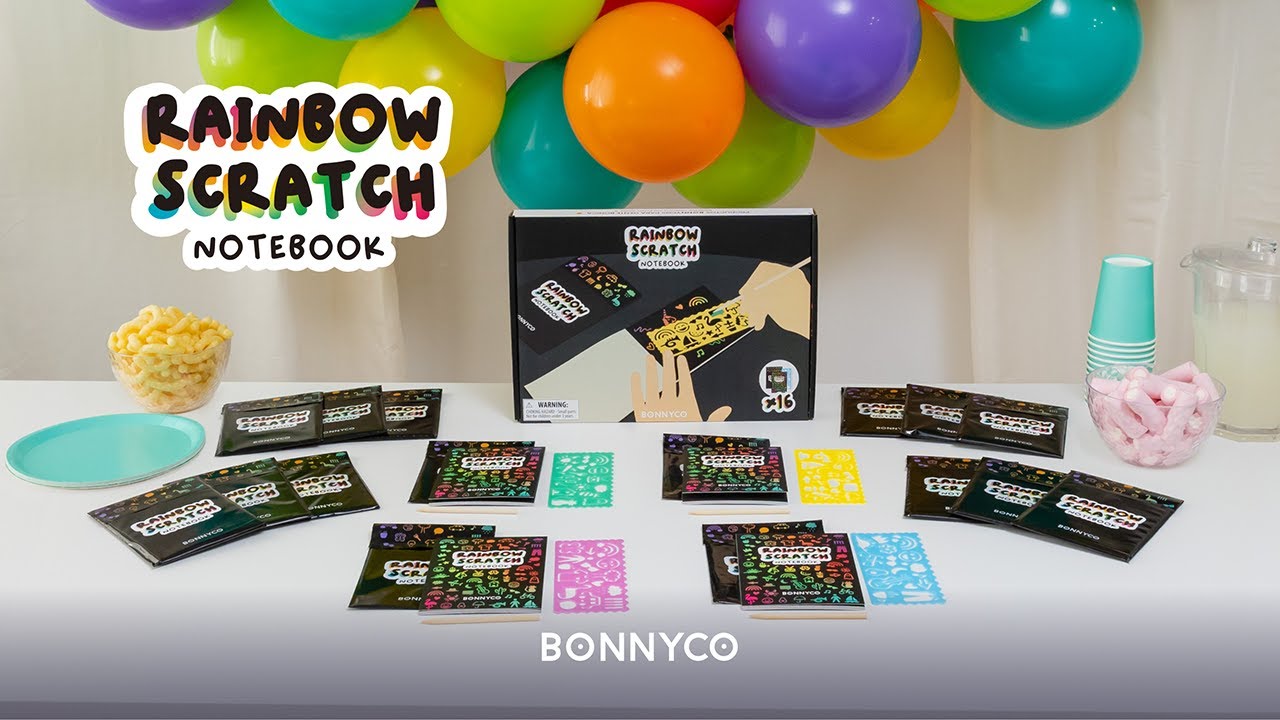Rainbow Scratch Pack 16 | BONNYCO - YouTube
