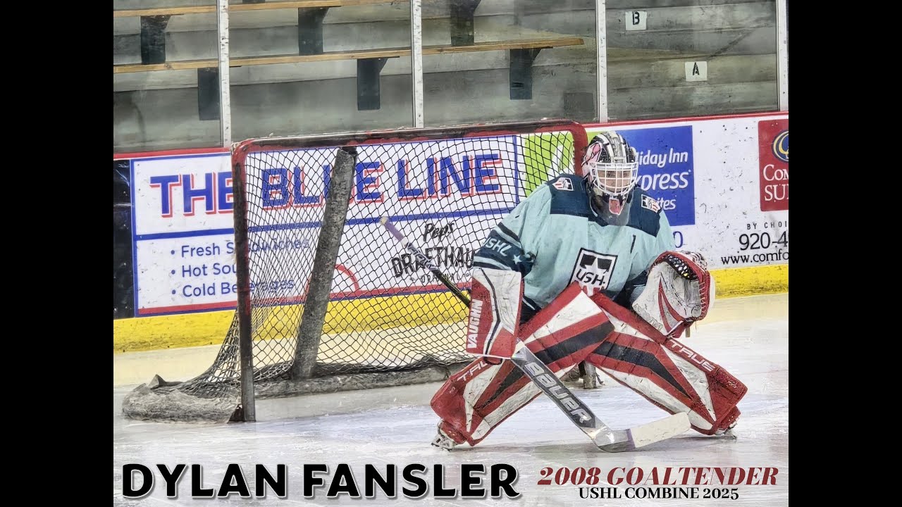 Dylan Fansler - 2025 USHL Combine - Goalie Highlights - YouTube