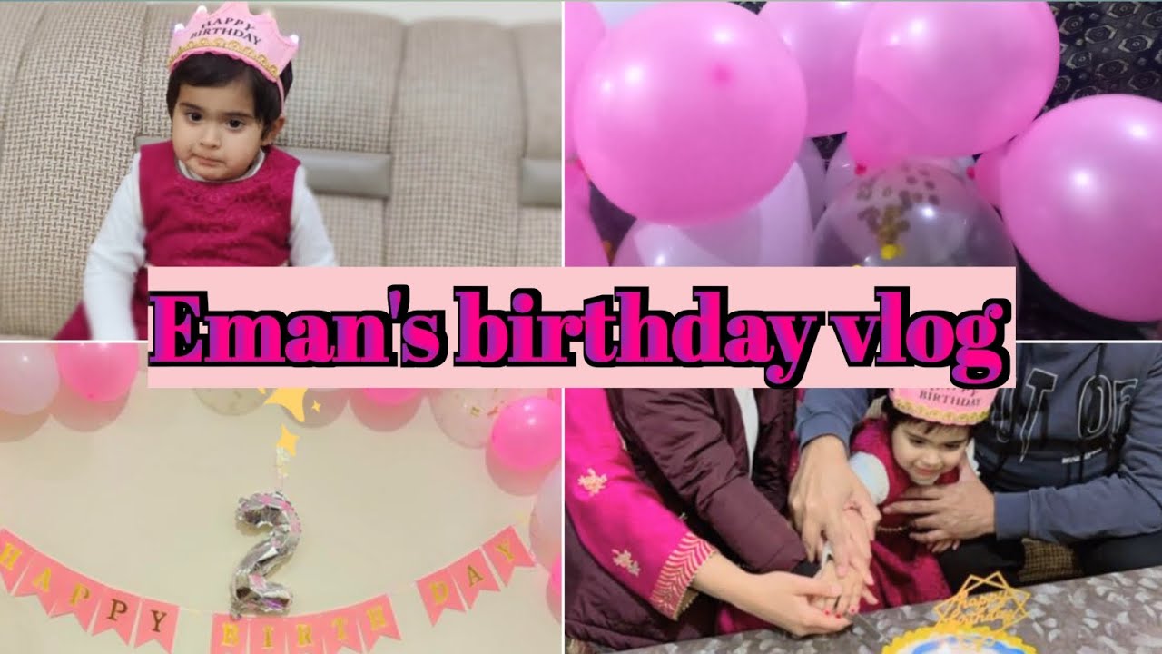 Eman's birthday vlog|decoration items from dream party🥳 - YouTube
