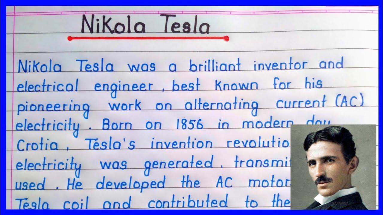 Essay on Nikola Tesla in English || Nikola Tesla Essay in English ...