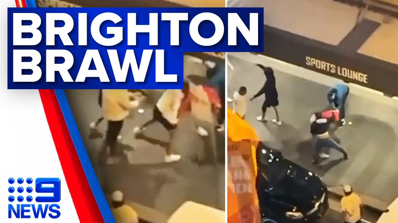 Wild brawl breaks out at popular Sydney beachside spot | 9 News ...
