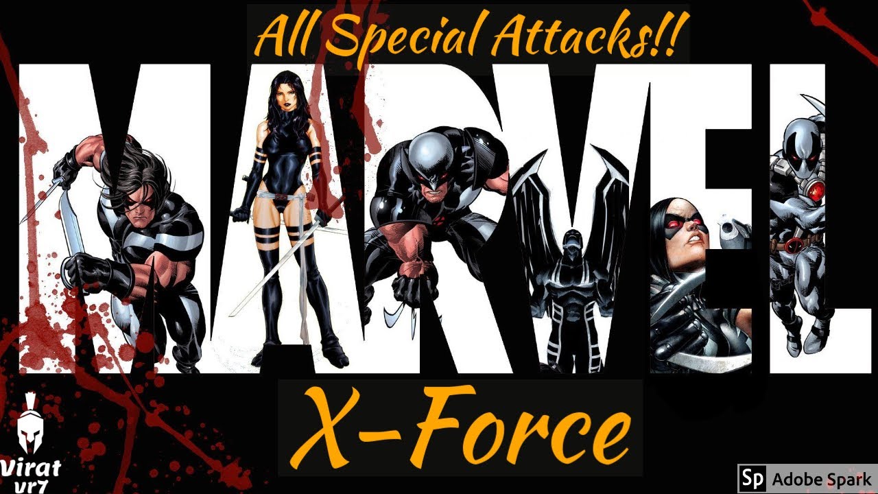 X-Force Members All Special Attacks-Marvel Contest of Champions ft Bali ...