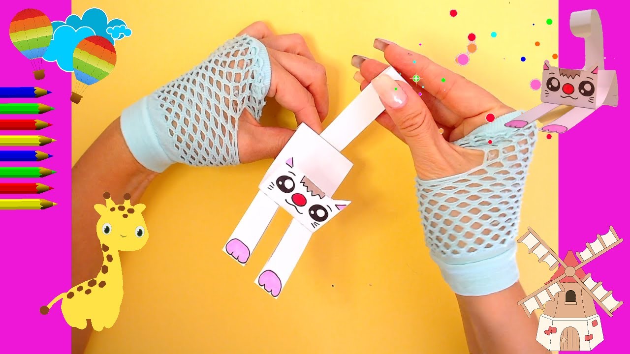 DIY Cómo hacer Manualidades con papel fácil Animales con papel - YouTube