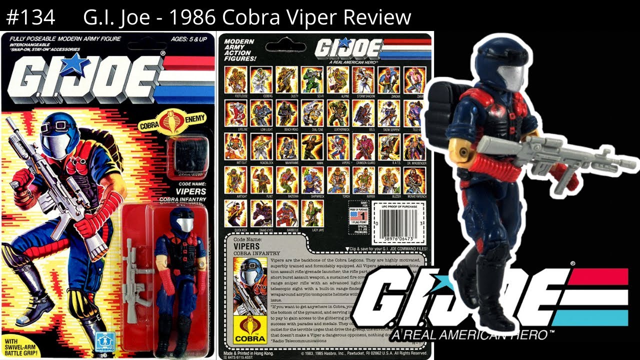 G. I. Joe - 1986 Cobra Viper Review - YouTube
