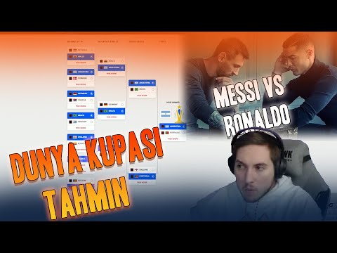 RRANEE - MESSİ VS RONALDO İZLİYOR ( Dünya Kupası Fikstürünü  Tahmin Ediyor)