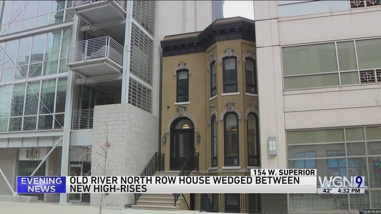 Two River North high-rises built around old Chicago row house - YouTube