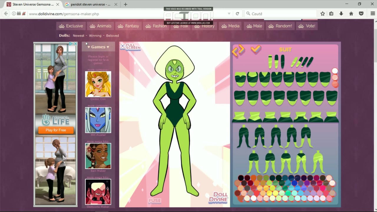 Gemsona Maker: Peridot - YouTube