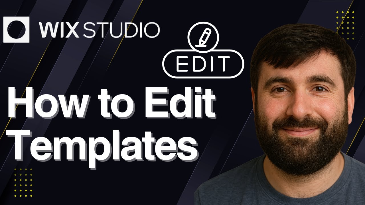 How to Edit Templates on Wix Studio | Beginner Tutorial 2025 - YouTube