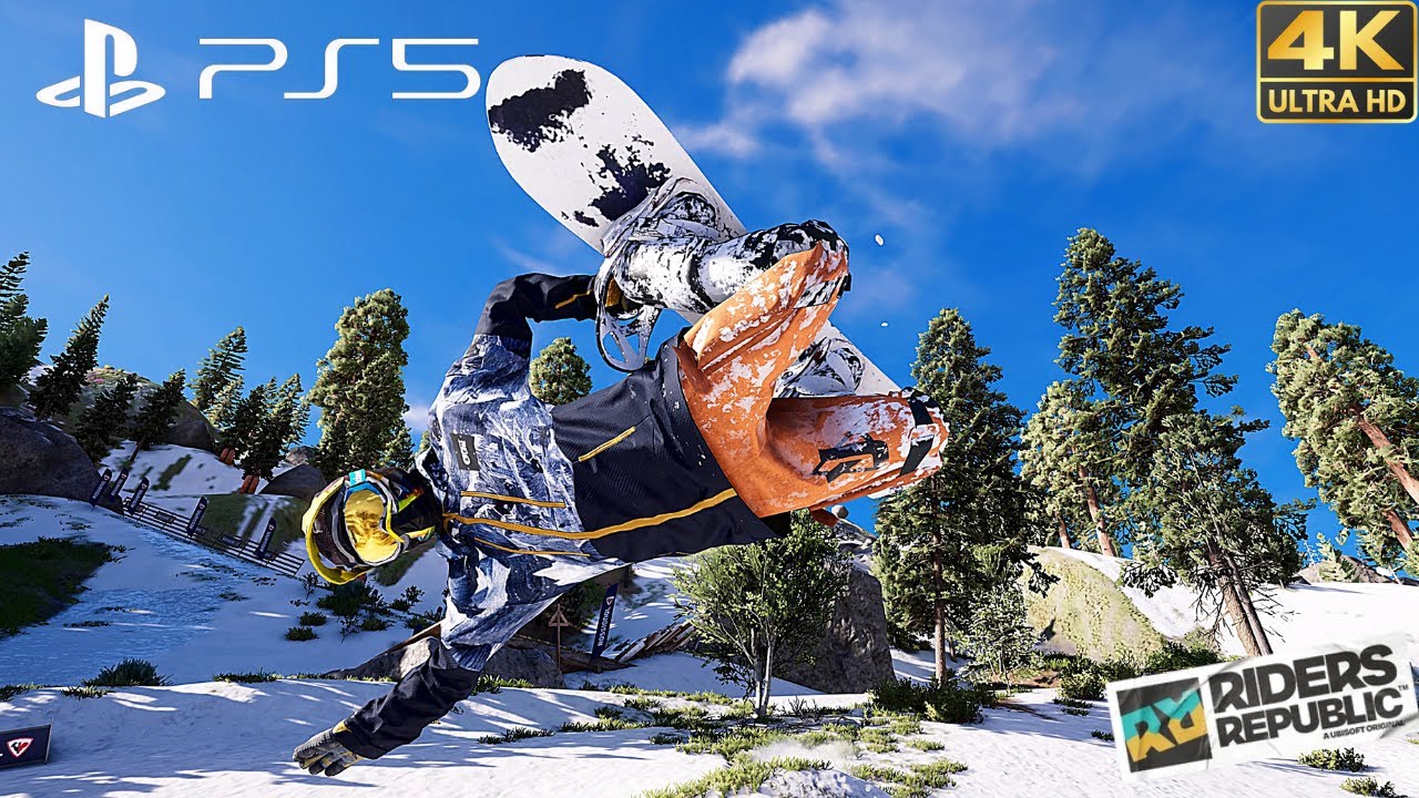 Downhill Snowboarding in 1st Person Clip109 | Riders Republic (PS5) [4K ...