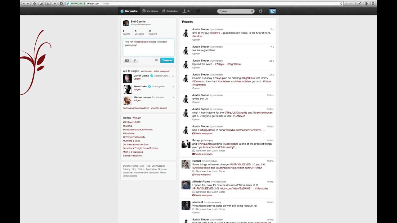 Tutorial - Apenstaart , hashtags , volgen , ontvolgen in twitter - YouTube