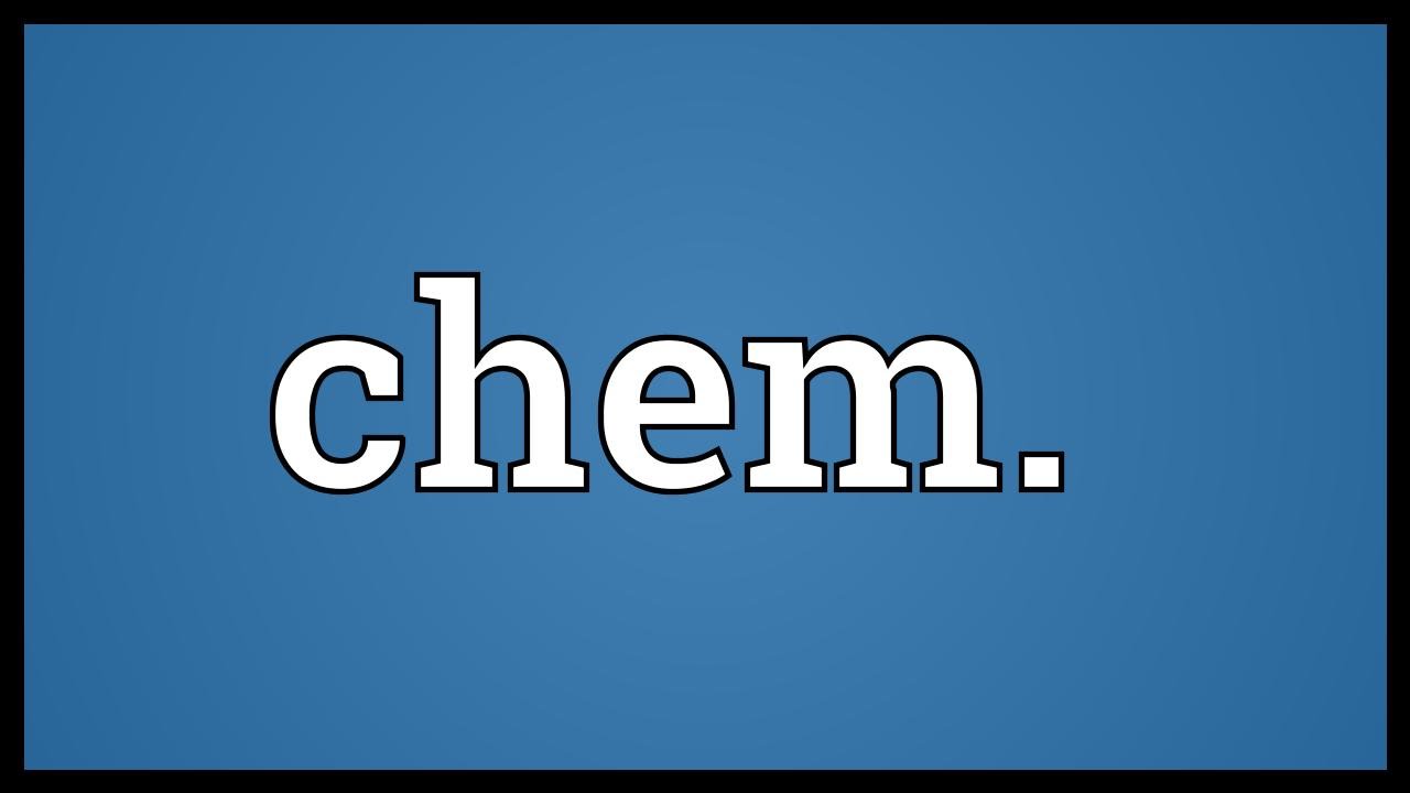 Chem. Meaning - YouTube